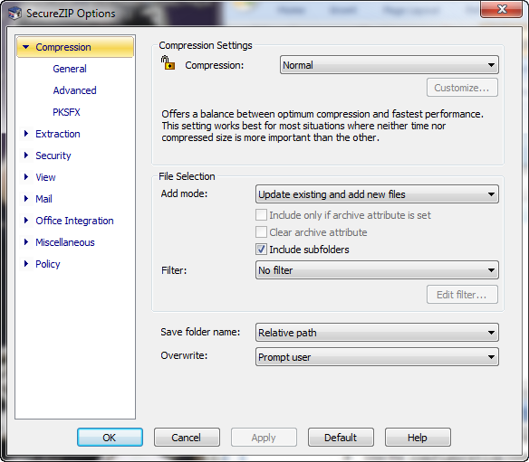 Changing Defaults for Commands and Options - UNIX